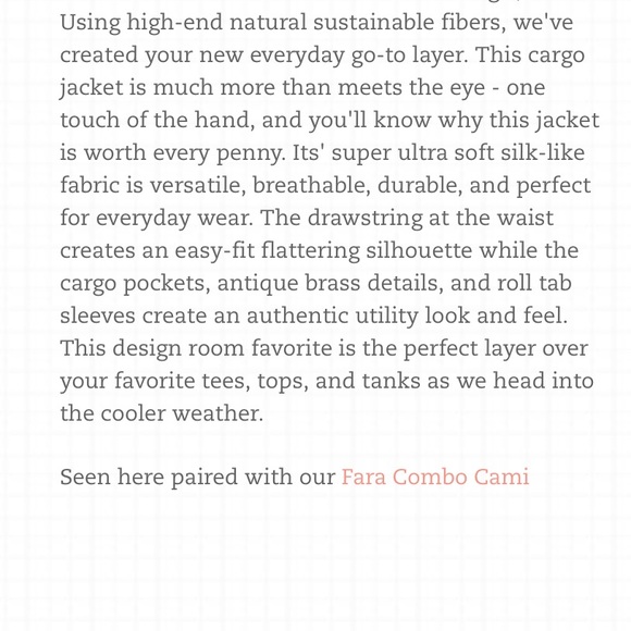 Jackets & Coats | Luxe Washed Tencel Cargo Jacket In Olive | Poshmark